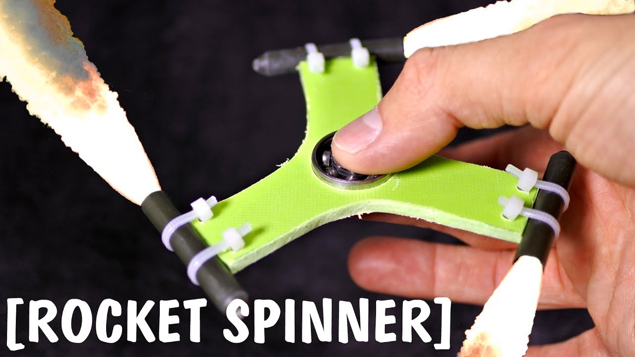 DIY ROCKET SPINNER IN SLOW MO! - YouTube