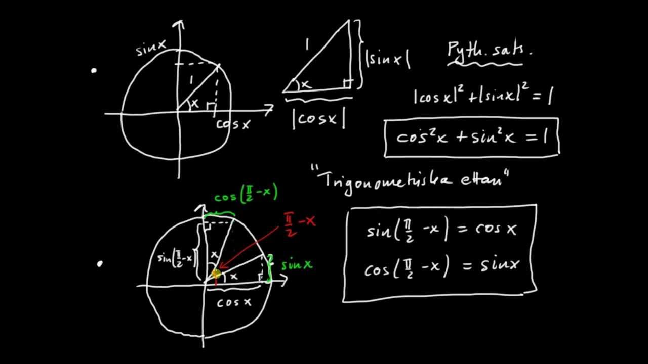 Trigonometriska funktioner del 7 - introduktion till trigonometriska ...
