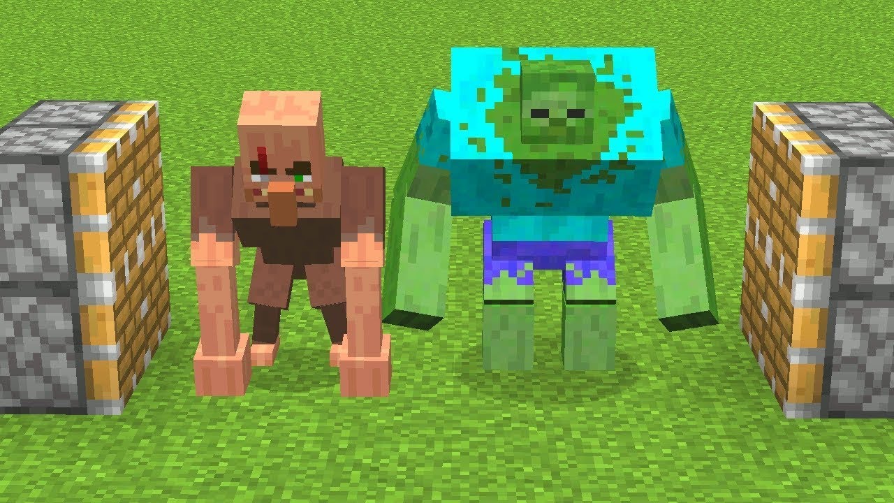 mutant villager + mutant zombie = ??? - YouTube