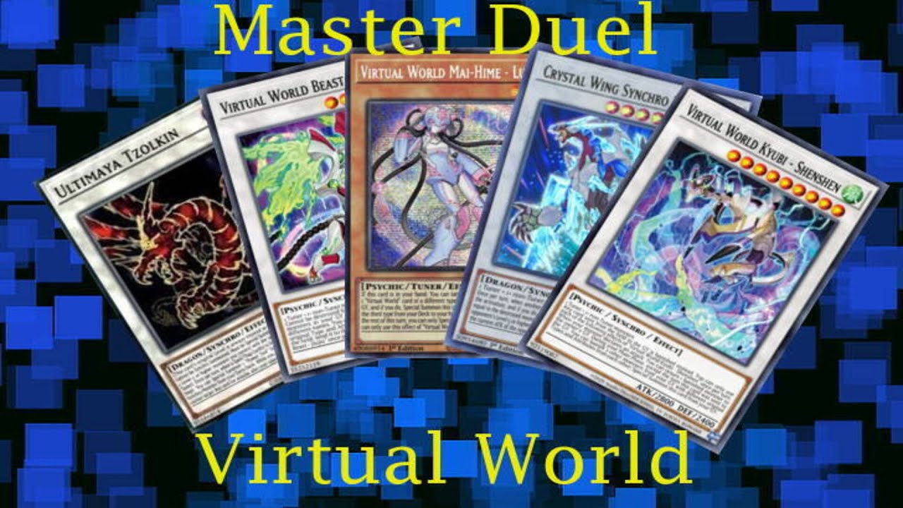 Yu-Gi-Oh! Master Duel - Virtual World gameplay + deck profile - YouTube