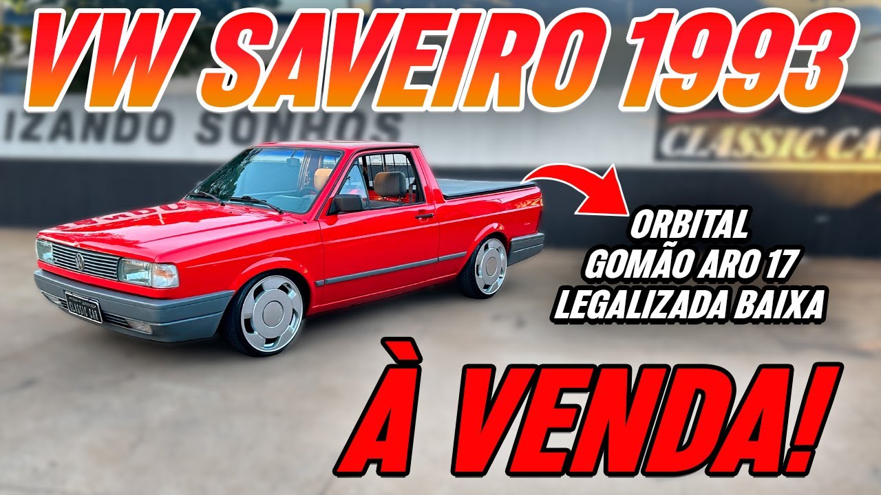 *(VENDIDO)* VW SAVEIRO VERMELHA 1993 - YouTube