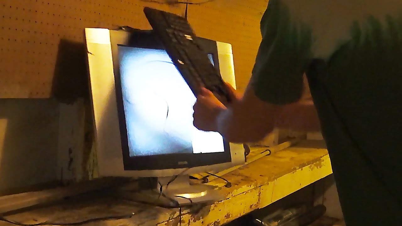 Angry Office Man Destroys Ghetto Computer Setup - YouTube