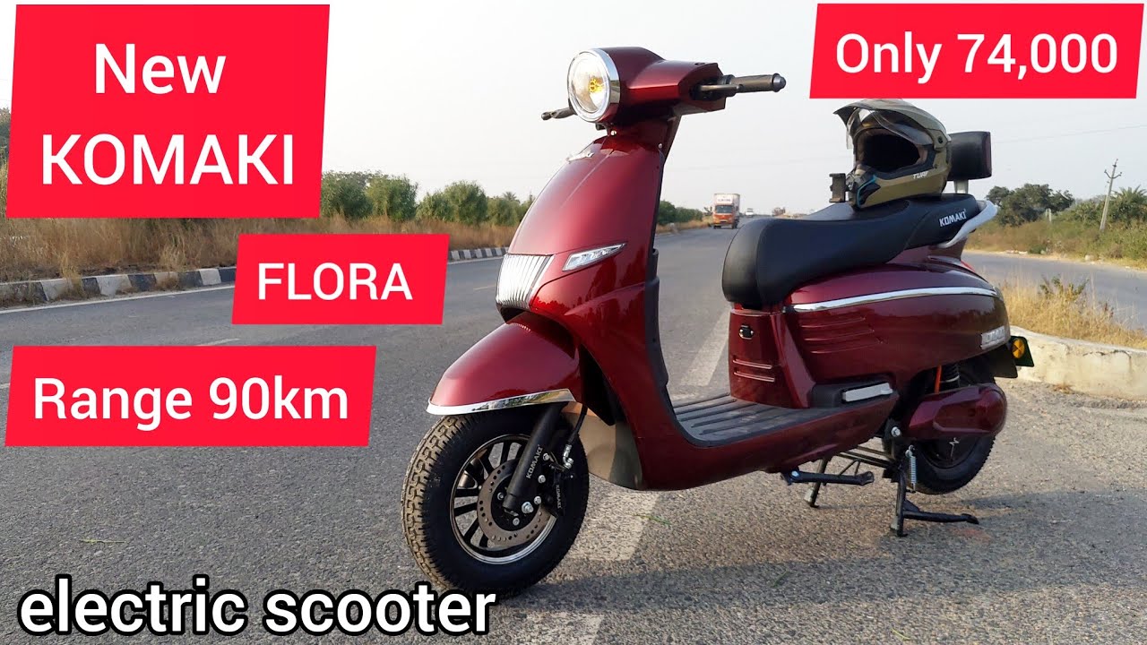 KOMAKI FLORA XL, ELECTRIC SCOOTER, OÑLY 74,000, RANGE 90KM,(RAKESH ...