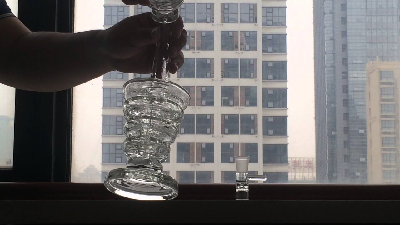 New glass bong Hitman Glass Sundae stacks oil rigs water pipes thick ...