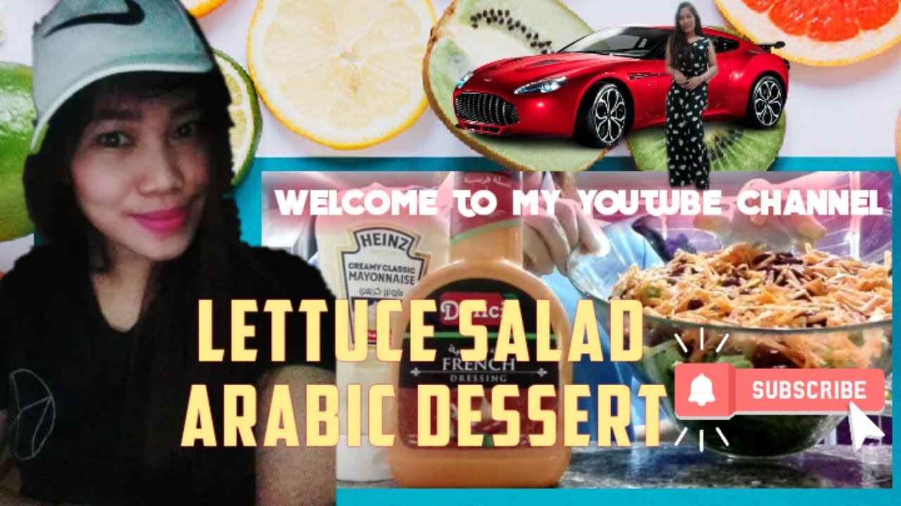 Making lettuce salad in ARABIC FOOD - YouTube