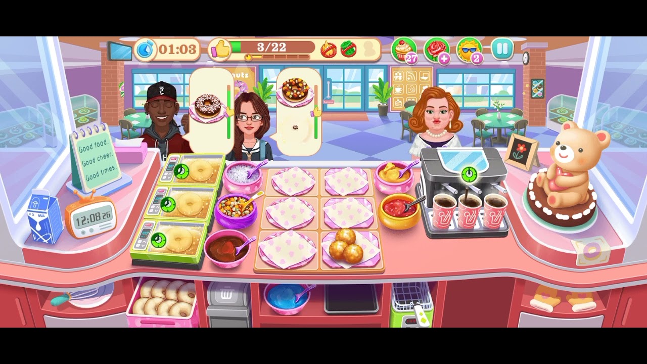 COOKING WORLD LANDY'S DONUT HARD TO LEVEL UP //JOCELBAYTAN #GAMEPLAY #FYI #HARD - YouTube