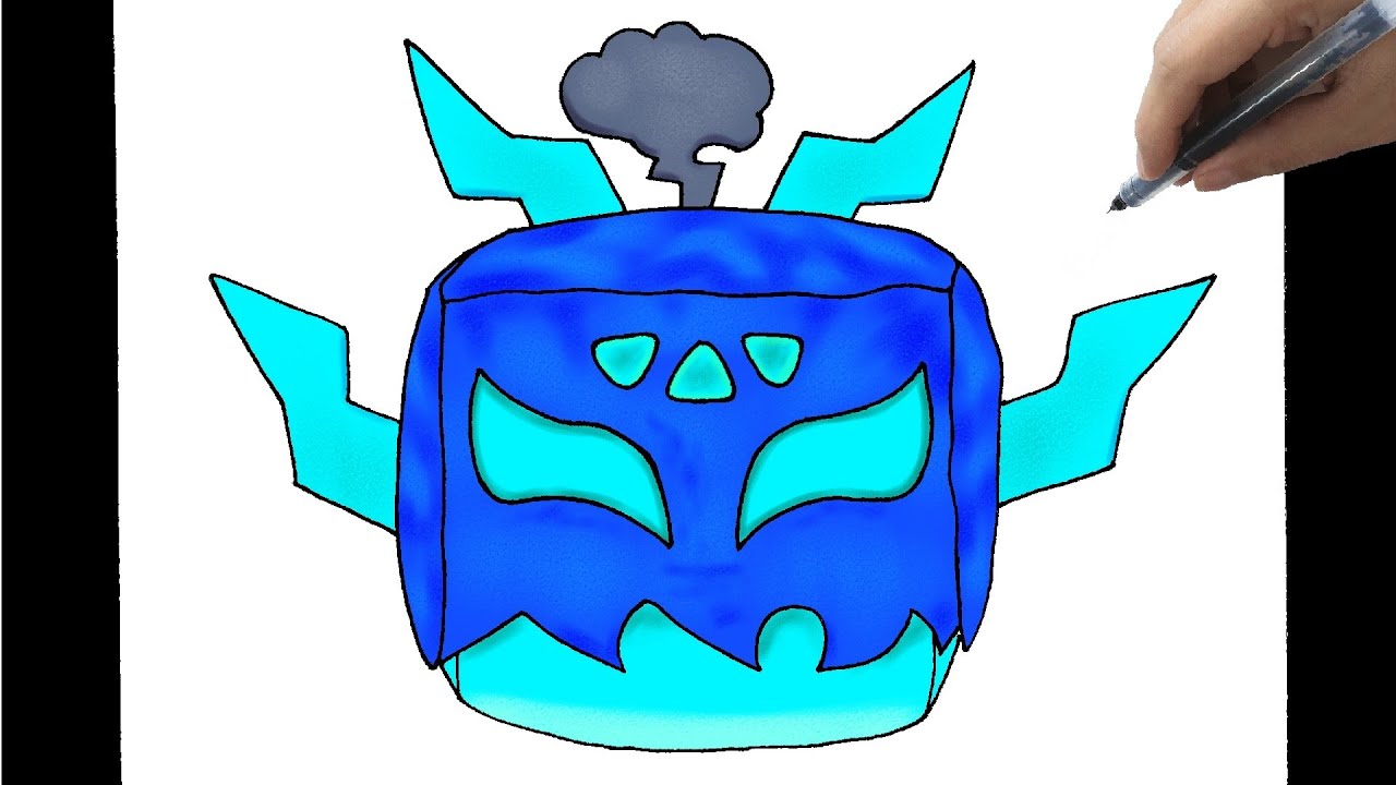 How to draw the rumble fruit from blox fruits | step-by-step guide ...