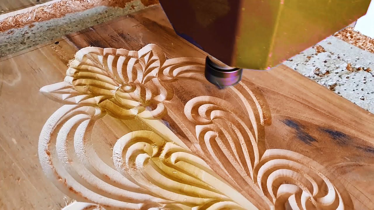 Wardrop Palla design with CNC machine ║ Videos of CNC Wood Carving ...