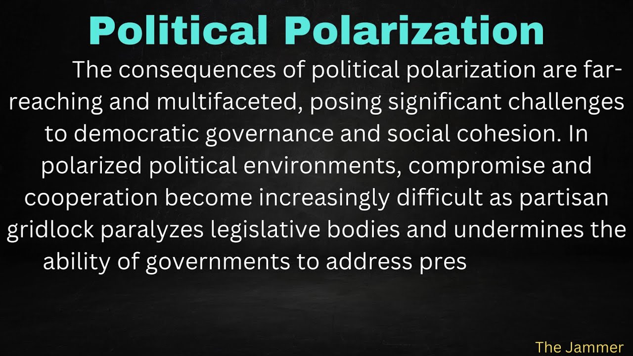 Essay On Political Polarization With Easy Language In English | - YouTube