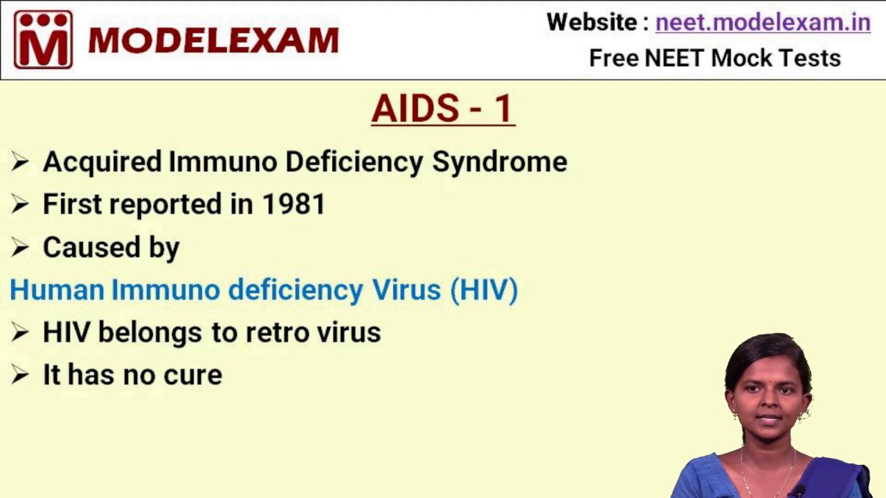 AIDS - Acquired Immuno Deficiency Syndrome | Cancer | NEET / NCERT ...