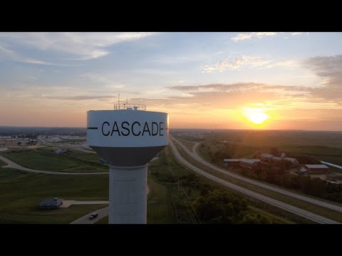 Cascade, Iowa-From The Air - YouTube
