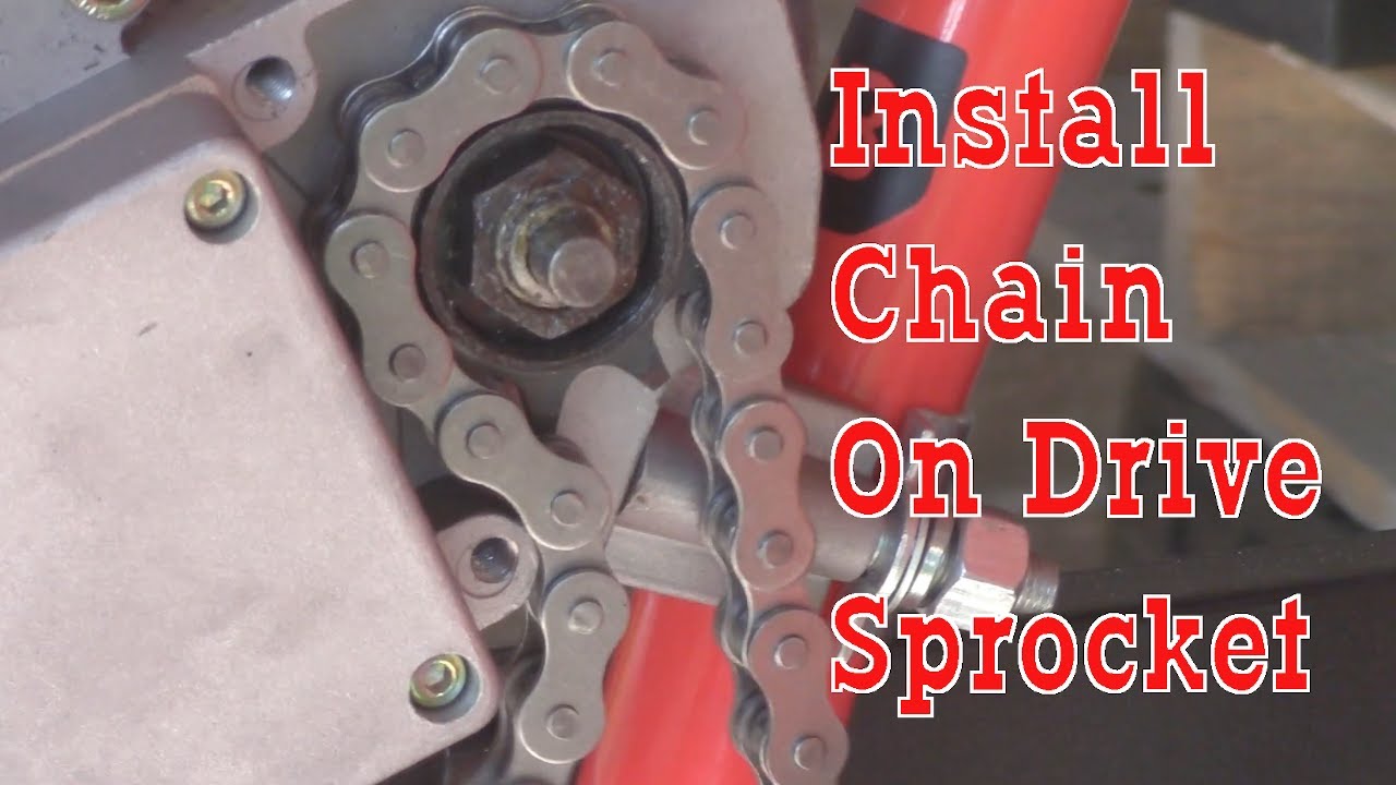 How To Install Chain In Drive Sprocket For 2 Stroke Motorized Bicycle ...