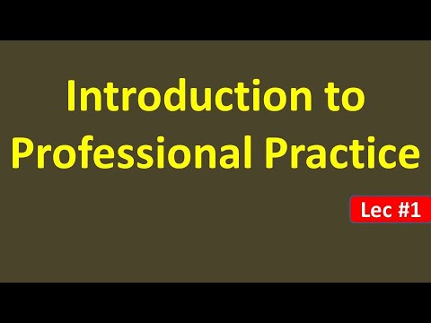 introduction to professional practice - YouTube