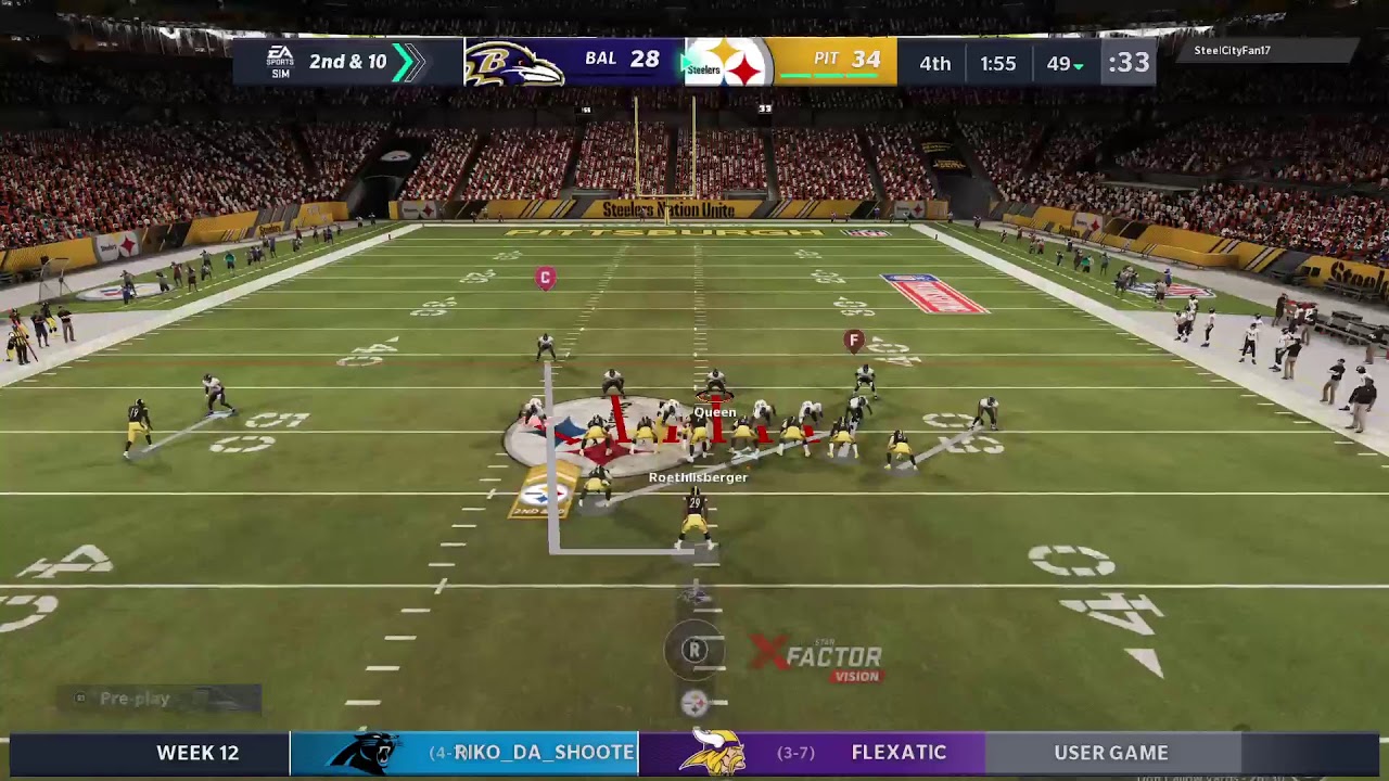 Season LII, Week 12: RTedd0408 (Bal) vs PIT - YouTube