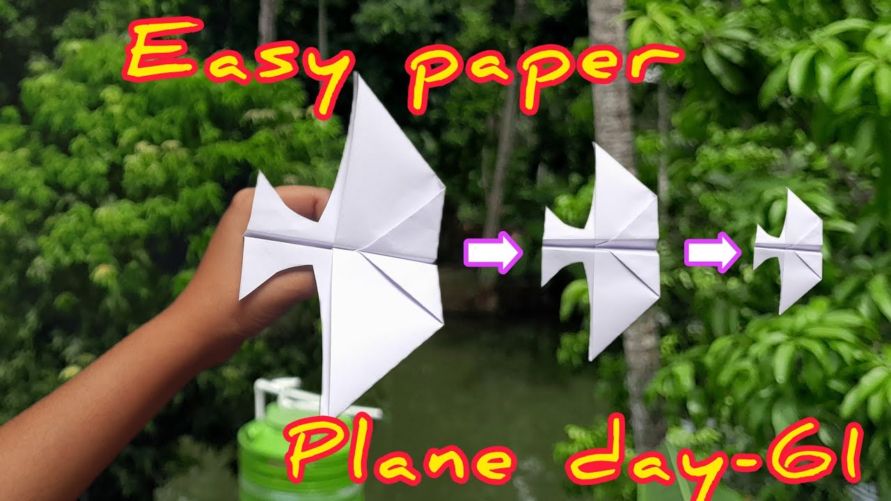 Easy paper plane day -61 tutorial for kids 😍|easy paper craft ideas 💡 ...