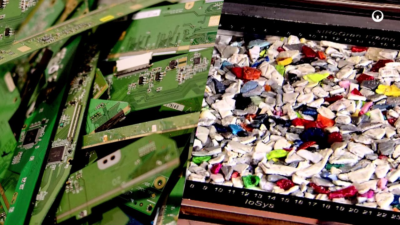 Angers. WEEE, a source of raw materials - Veolia - YouTube