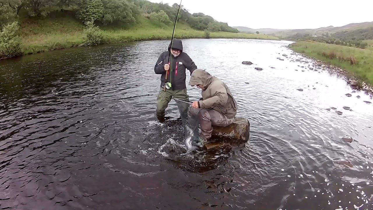 Salmon Fishing Helmsdale in Sutherland in the Highlands of Scotland ...