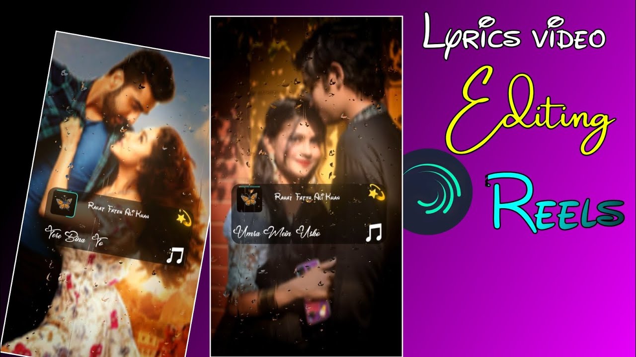 Lyrics rain drop video editing alight motion l full tutorial video l easy Editing l vikash edit ...