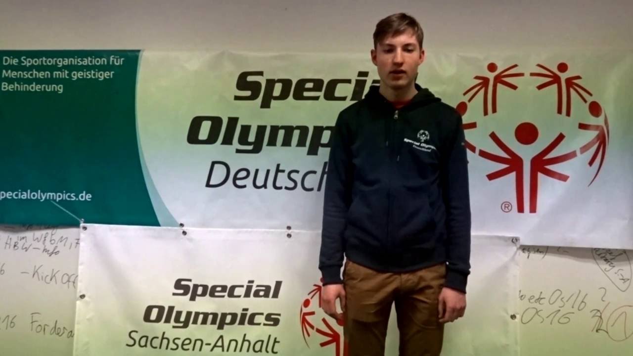 Grußbotschaft von Maximilian Zabel, Athletensprecher SO Sachsen-Anhalt ...