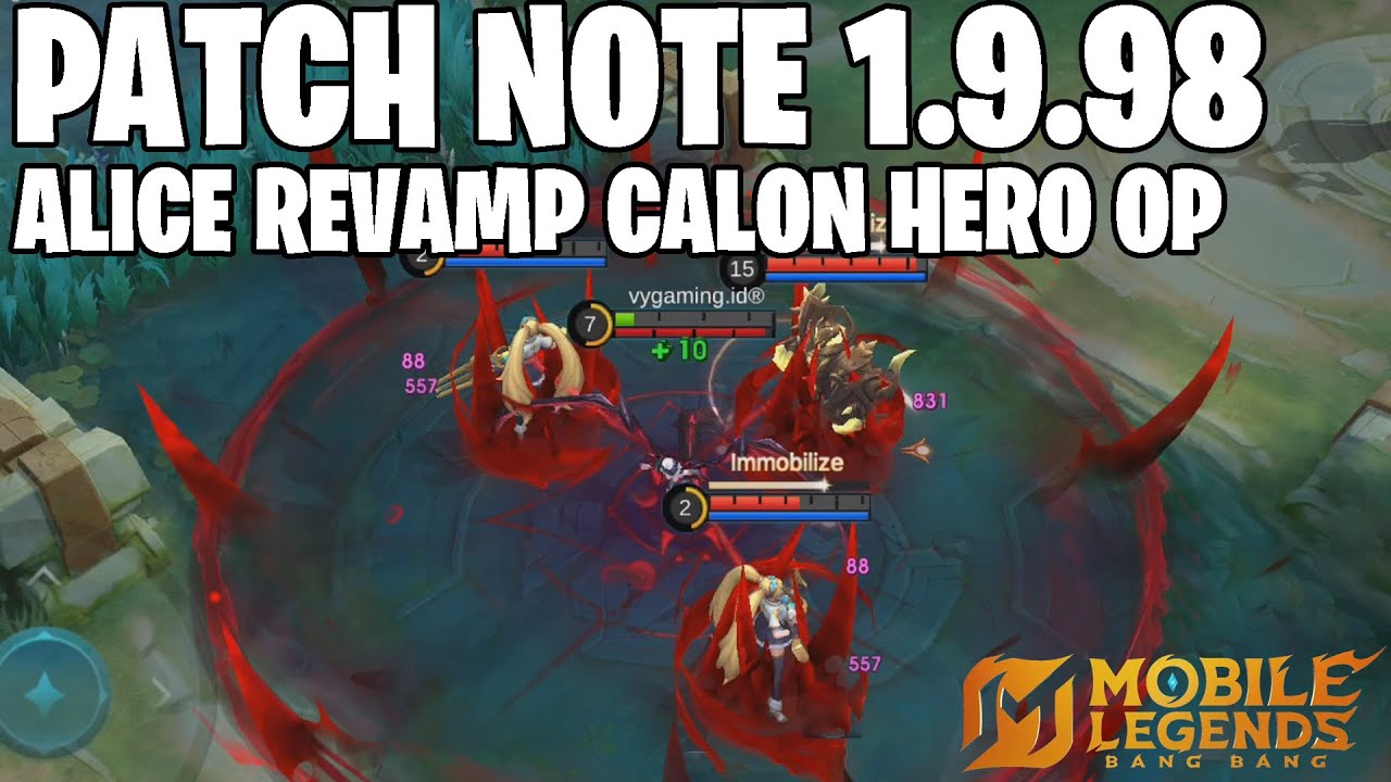 ALICE REVAMP, THAMUS REVAMP, DYRROTH REMODEL, OBSIDIA NERF - PATCH NOTE ...