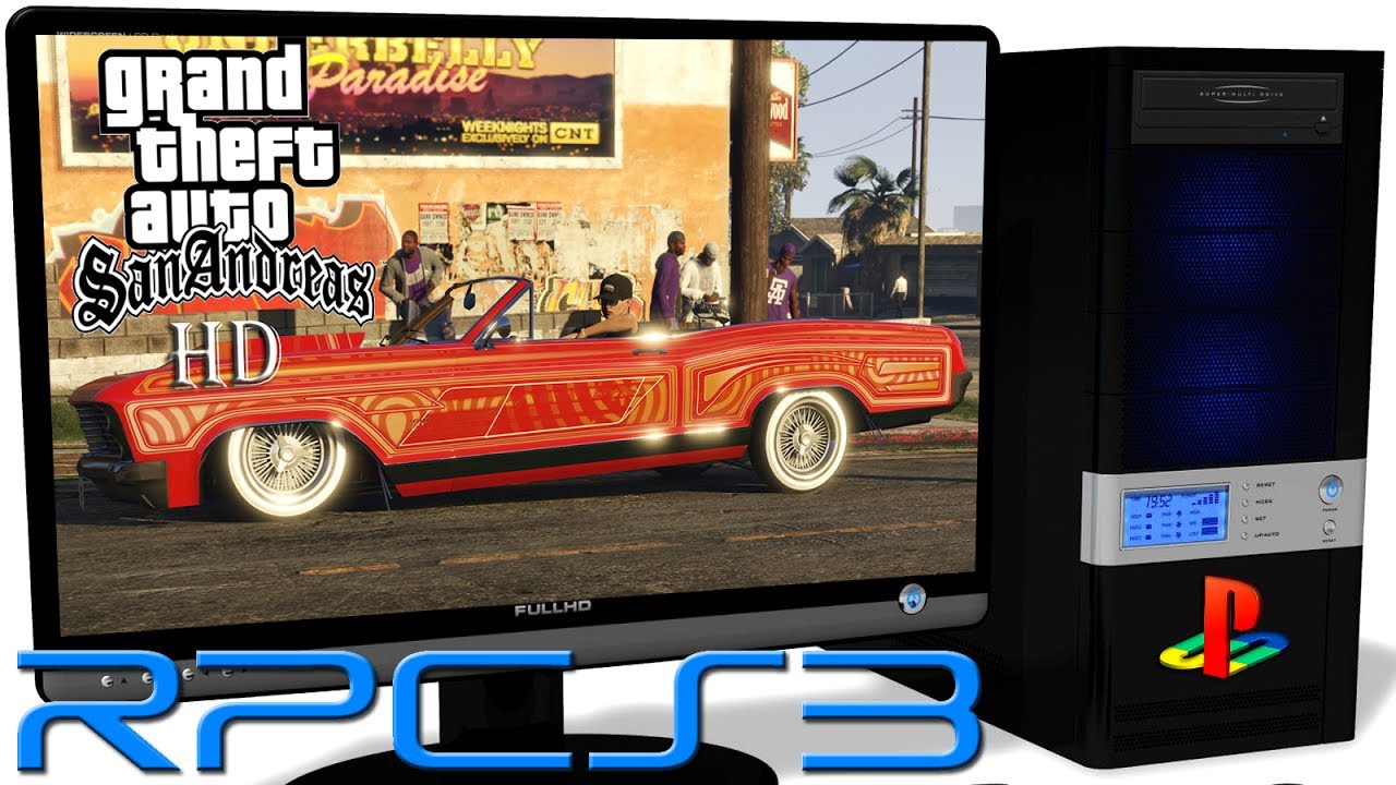 RPCS3 PS3 Emulator - GTA San Andreas HD (2015). Ingame. LLVM OpenGL ...