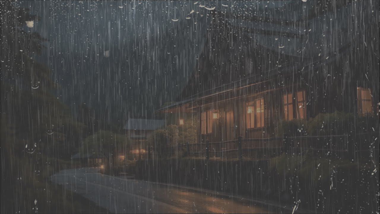 SPECIAL RAIN SOUND for deep sleep until morning, forgetting all worries - Peaceful rain to sleep ...