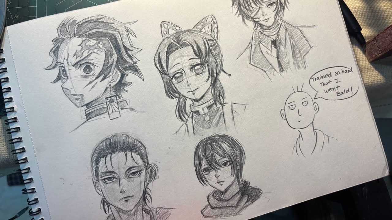 Draw your fav characters with me ! ( real time sketching - YouTube