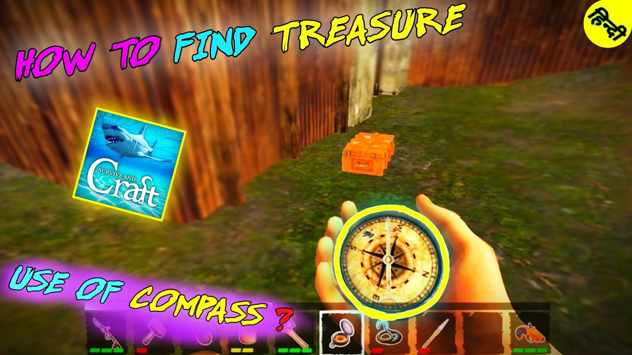 Use of Compass in Survive on raft || How to find Treasure || The IGF ...