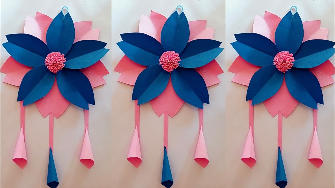 Easy and Quick Paper Wall Hanging/ Paper Wall Hanging Making/DIY Quick ...