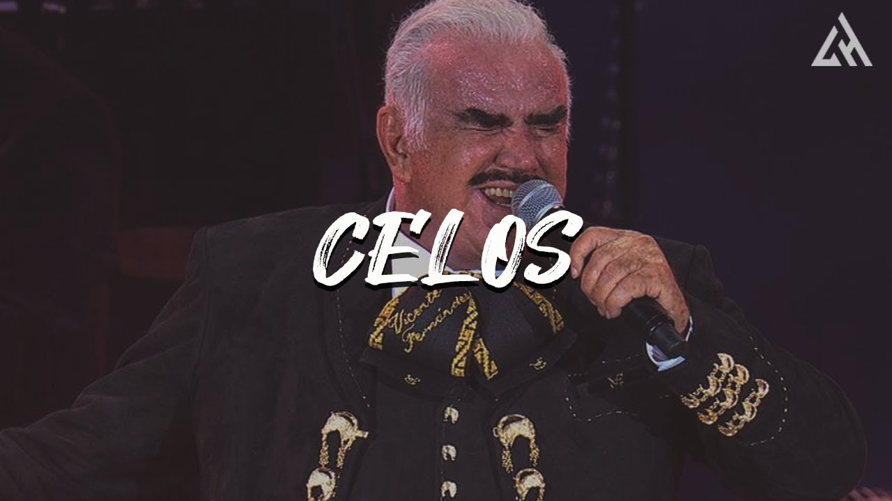 Vicente Fernández - Estos Celos (Letra) - YouTube