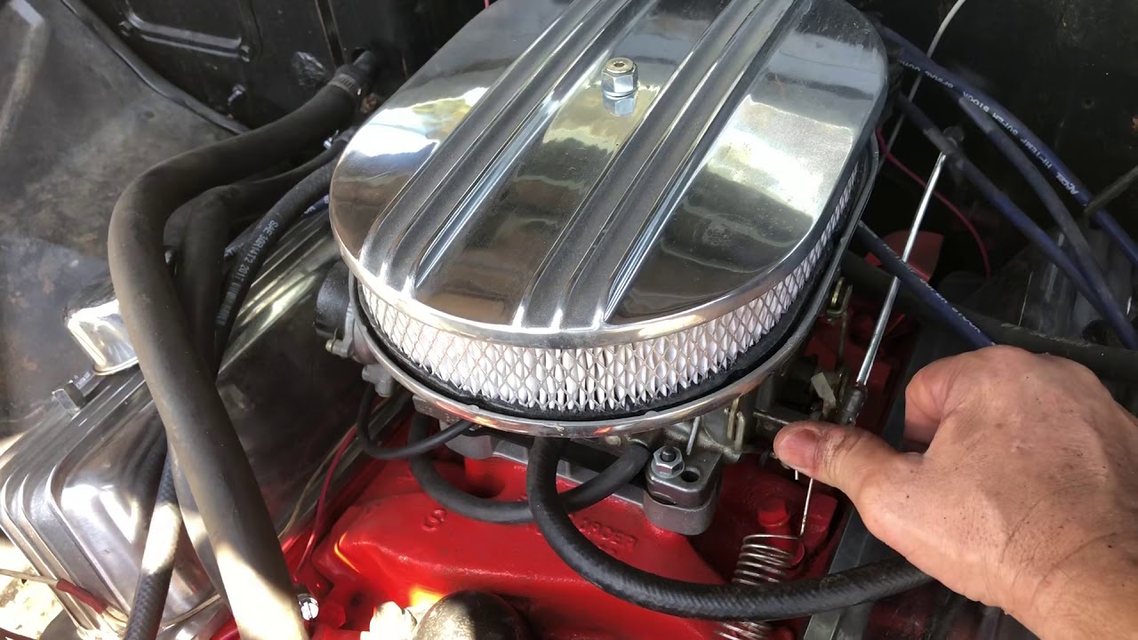 1960 Chevy C10 engine run - YouTube