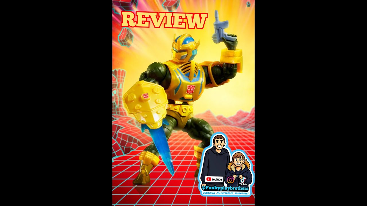 MASTERS OF THE UNIVERSE X TRANSFORMERS BUMBLE BEE MAN AT ARMS FIGURE ...