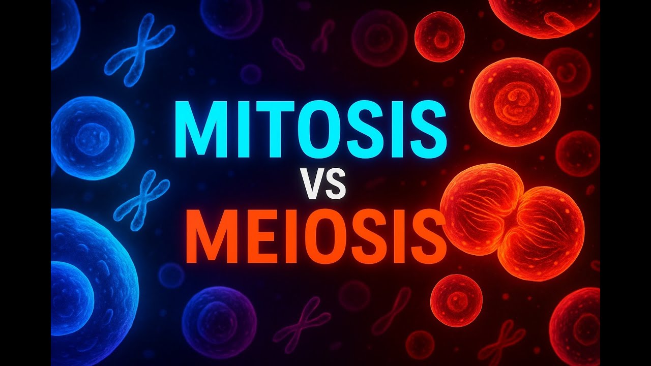 Mitosis vs Meiosis Explained Step-by-Step | A-Level, FSc, GCSE Biology ...