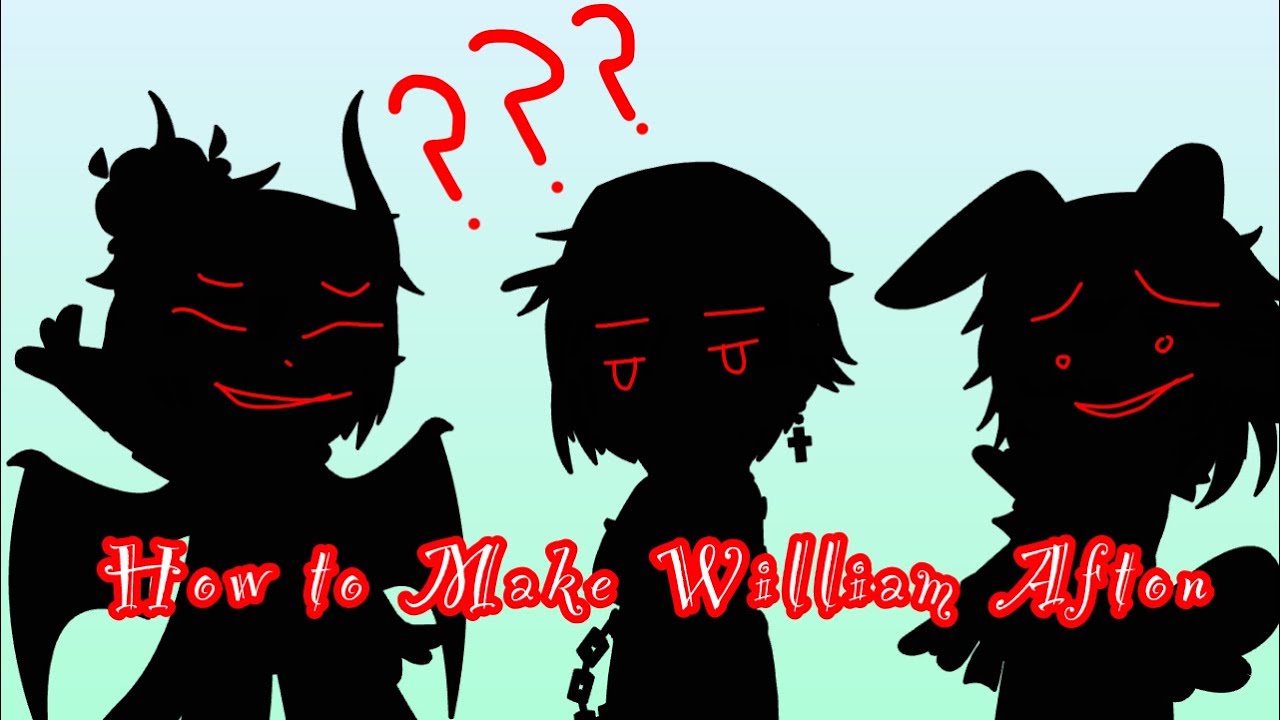 How to Make William Afton Tutorial~Based on Your Au! - YouTube