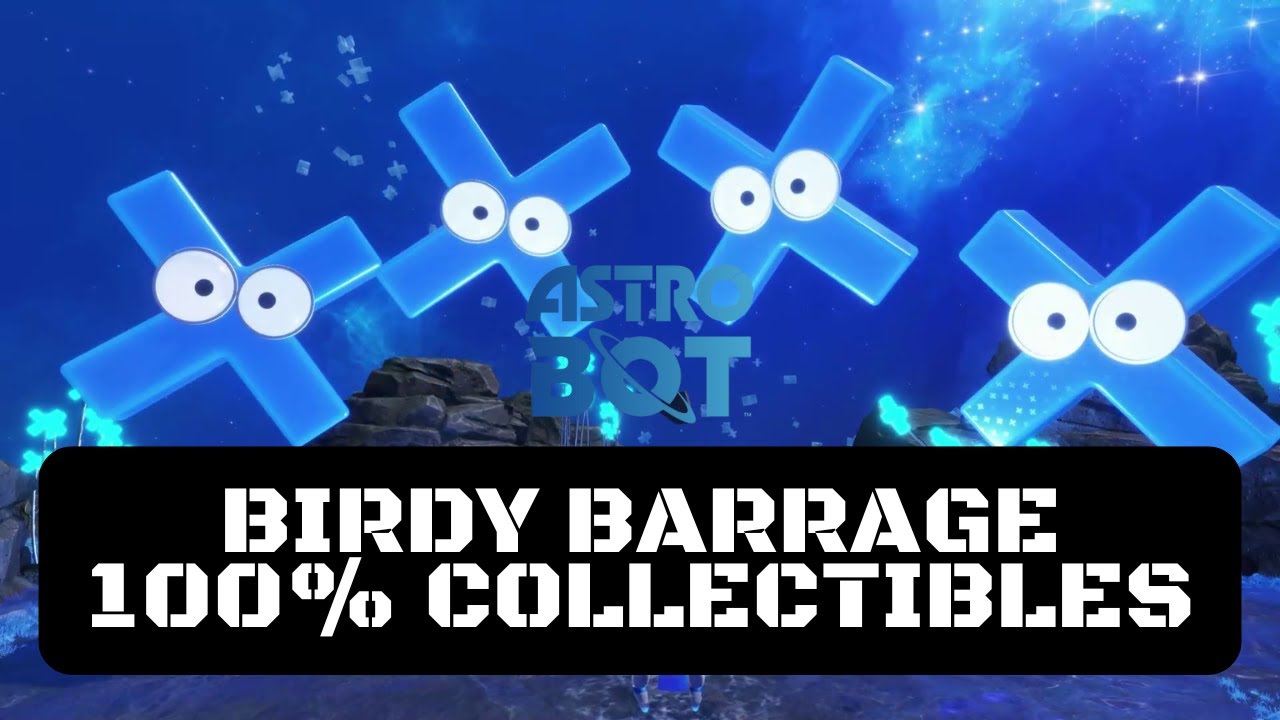 Astro Bot Birdy Barrage 100% Collectibles Guide | (Feather Cluster ...