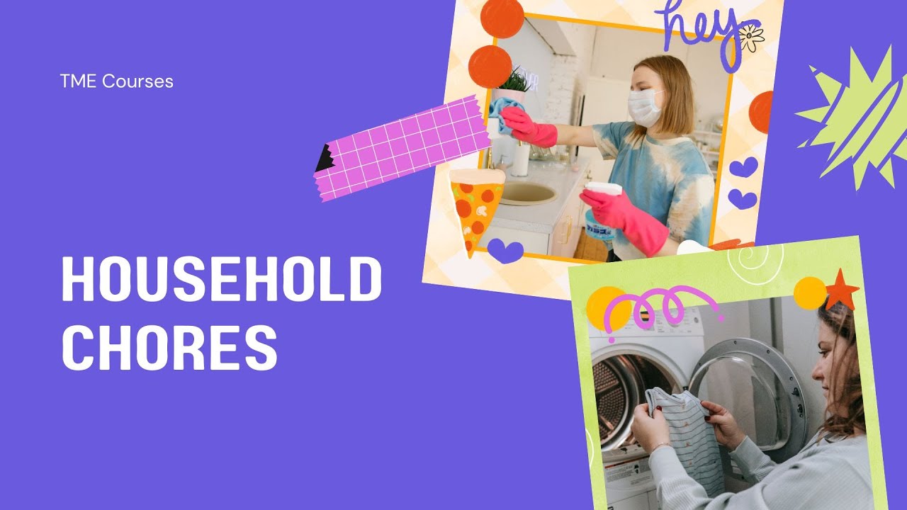 Household Chores Vocabulary - YouTube