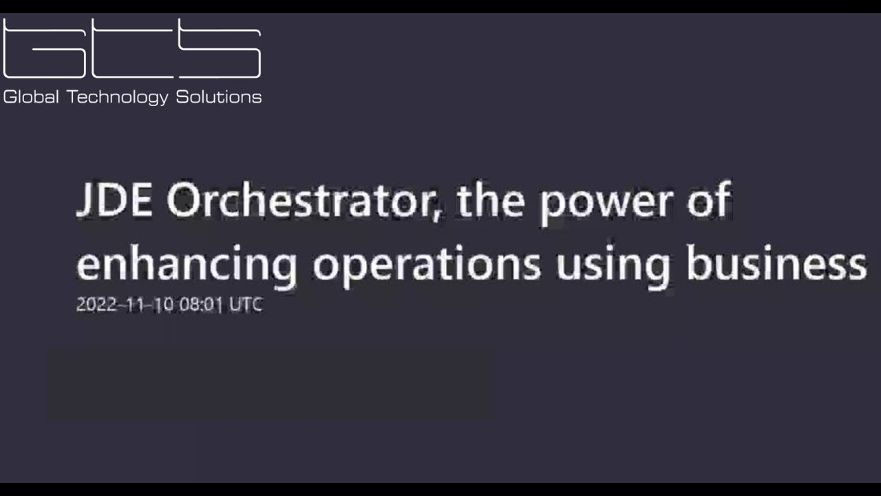 JD Edwards Orchestrator, the Power of Enhancing Operations Using ...