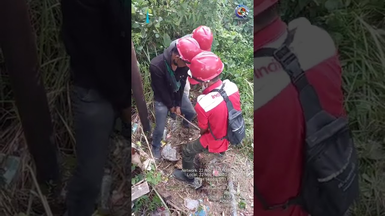 proses pengeboran untuk tanam tiang indihome#kontruksi2#part2 - YouTube