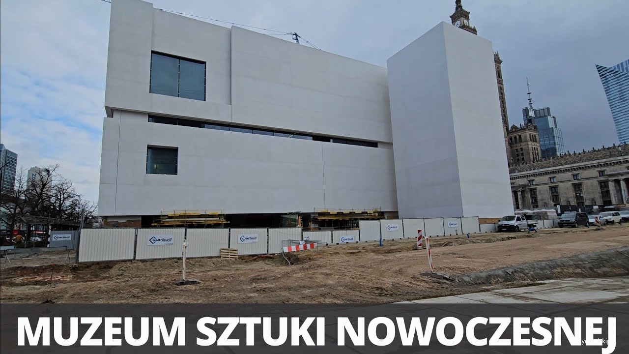 Warszawa / Warsaw Budowa Muzeum Sztuki Nowoczesnej / Construction of ...