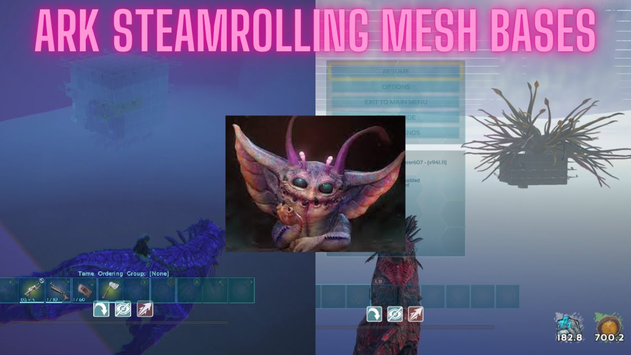 Ark Steamrolling Crazy Fat Mesh Bases And Dropping Ball Bags Abb Xbox ...