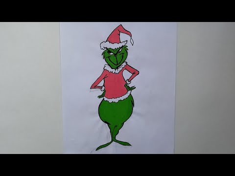 Rəsm - Qrinç Necə Çəkilir - How to Draw The Grinch