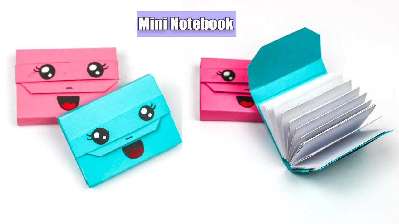 DIY: How to make mini notebook one sheet of paper - DIY BACK TO SCHOOL ...