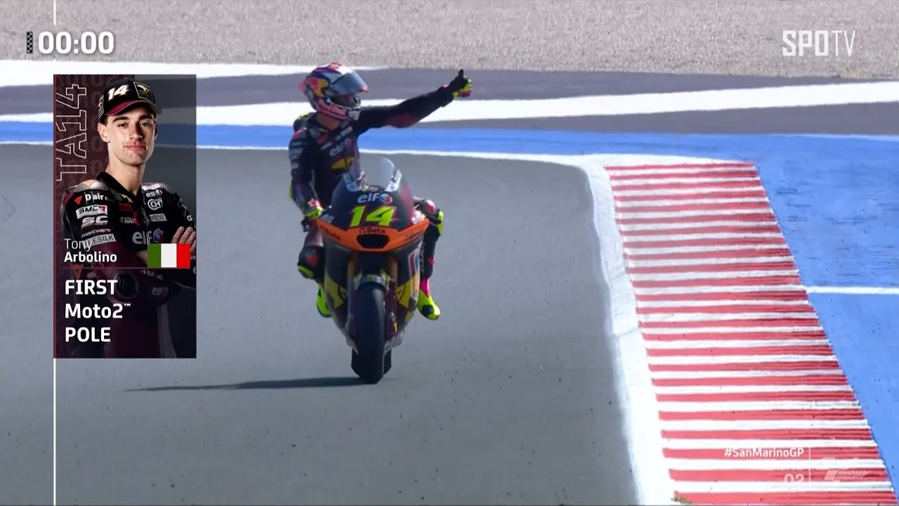 [MotoGP™] SanMarino GP - Moto2 Pole Position & Interview - YouTube