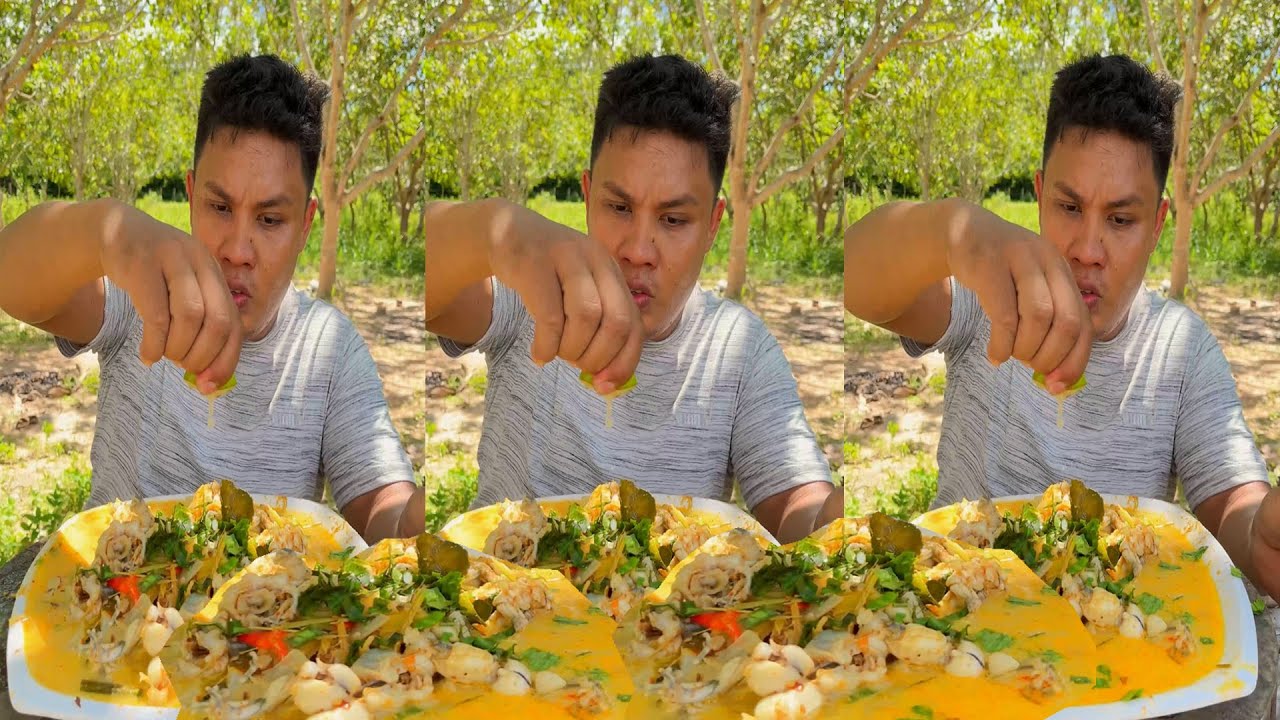 Soup frog with coconut ,chili so delicious spicy tasty ,yummy,yummy ...