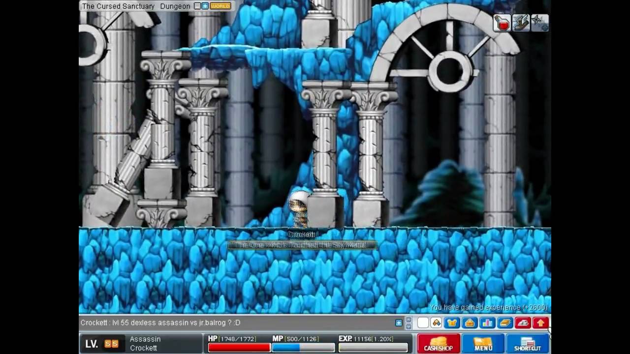 Maple Story Assassin Level 55 vs Jr. Balrog - YouTube