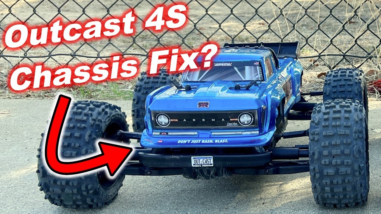 Arrma Outcast 4S chassis fix? (M2CRacing motor mount) - YouTube