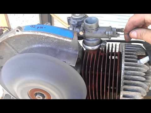 Piston ported vespa engine work - YouTube