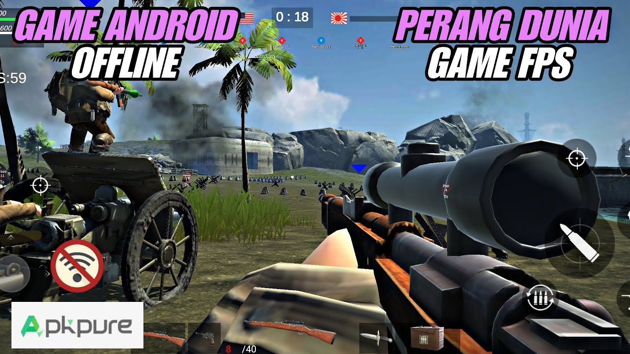 Game FPS Perang Dunia Offline 2025 Di Android | Pacific War Iwo Jima ...