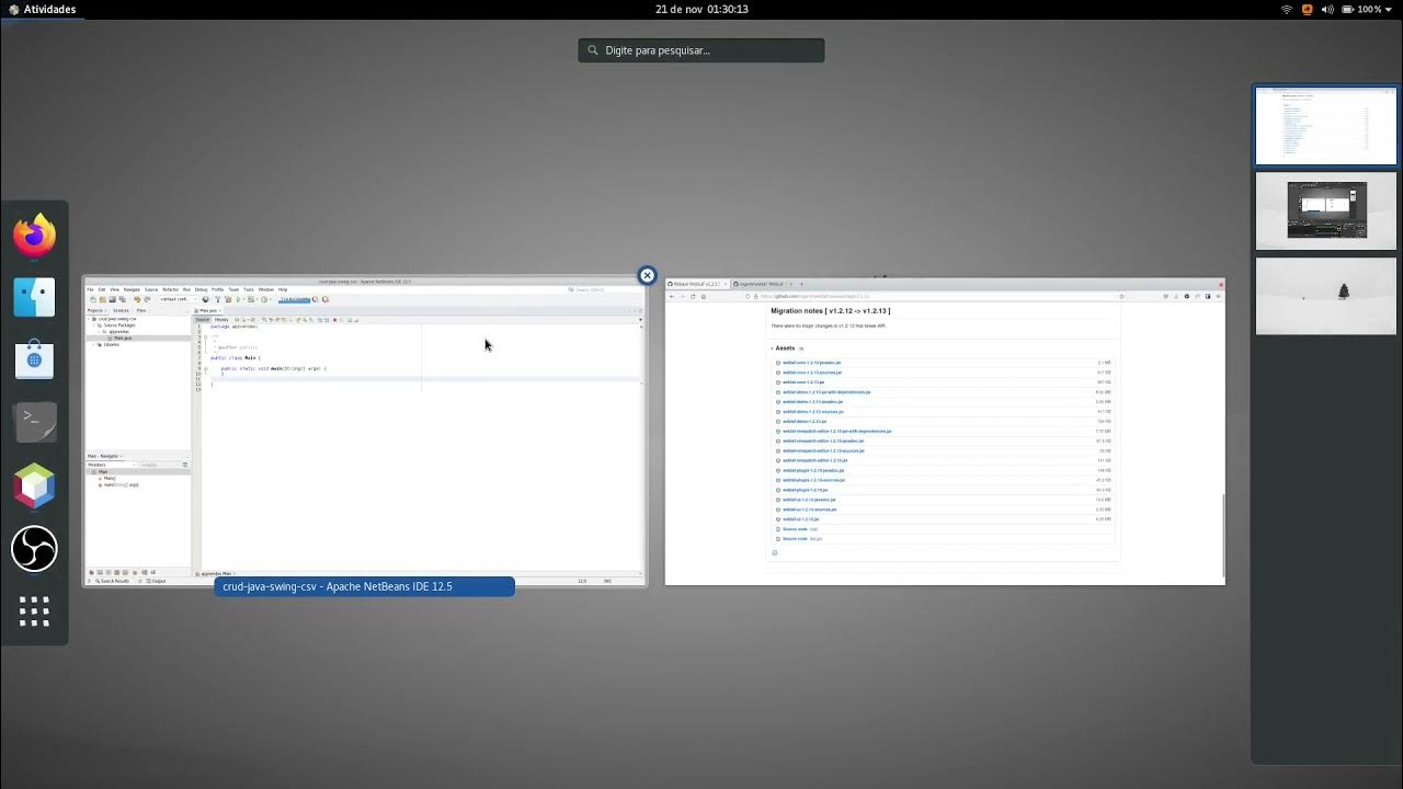 CRUD Java Swing CSV - Criando o Projeto #1 - YouTube