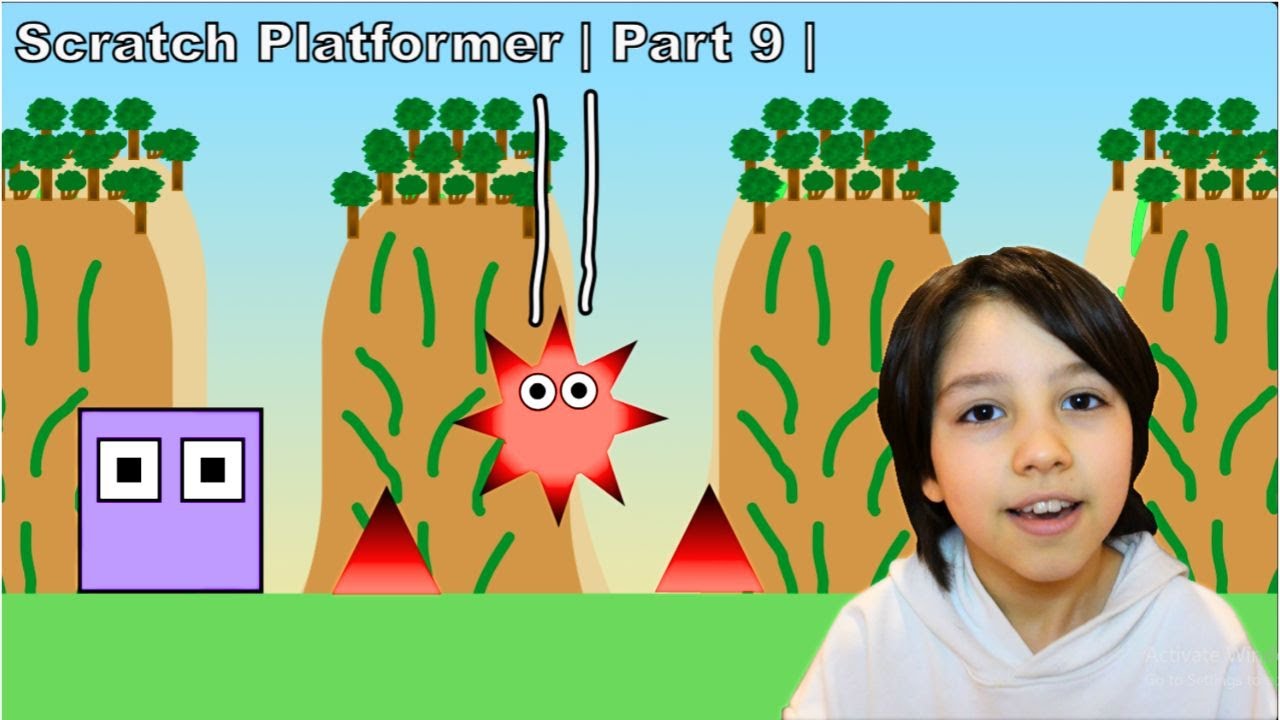 Scratch Platformer | Part 9 | How to add a Spike ball to your ...